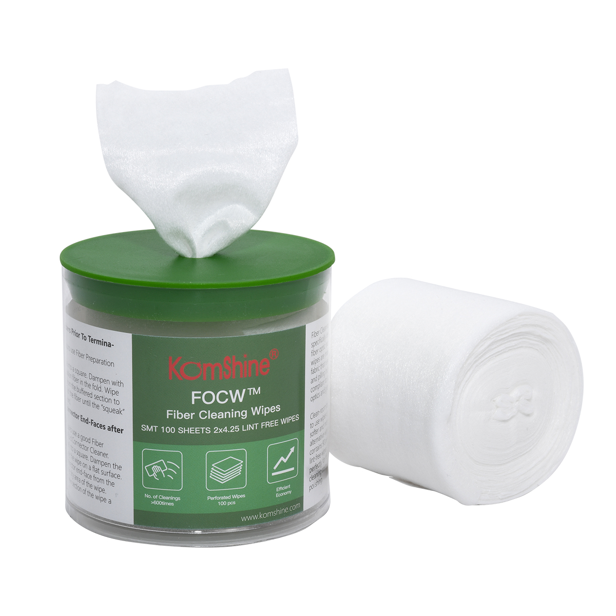 KOMSHINE Fiber Optic Cleaning Wipes FOCW | ARCTOS
